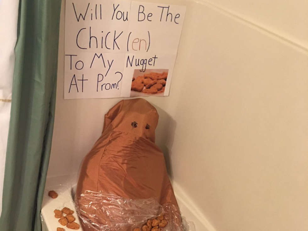 Prom Proposals Using Chicken Nuggets Chicken Promposal