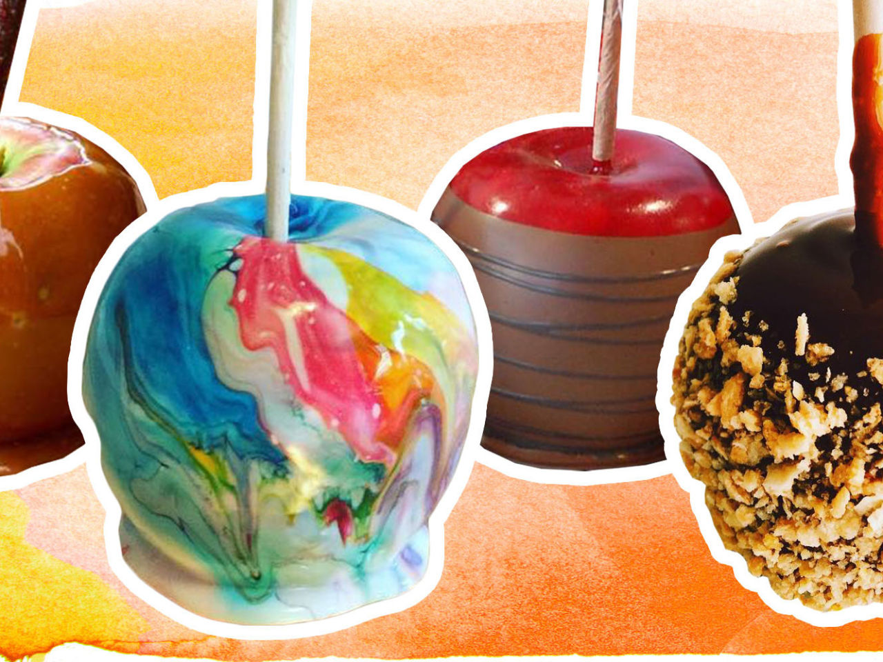 Rainbow Candy Apples